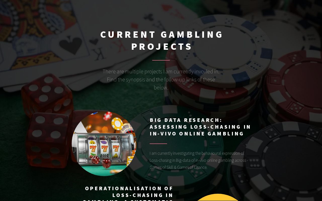 Current Gambling Projects